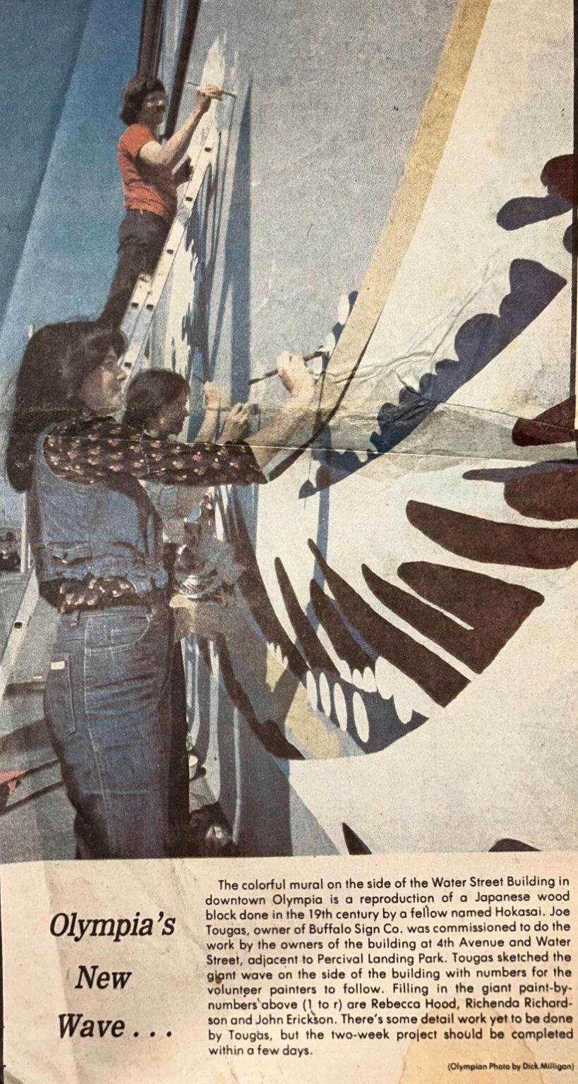 Joe Tougas and the Great Wave Mural – By Anna Schlecht – Olywa Days of ...